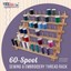 Premium Beechwood 60-Spool Sewing & Embroidery Thread Rack Stand ...