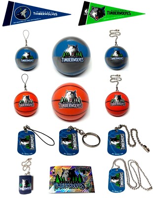 MINNESOTA TIMBERWOLVES NBA MINI BASKETBALL VENDING KEYCHAIN-DANGLER ...