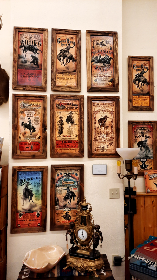 WYOMING Cheyenne Frontier Days Rodeo TIN Poster Bob Coronato Metal Sign ...