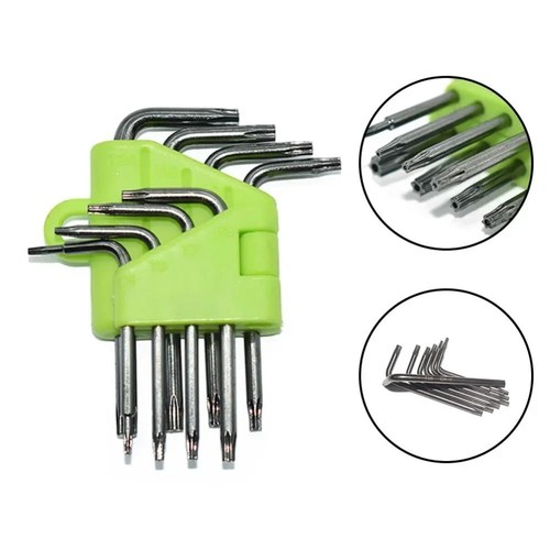 8PCS Hex Torx Wrench L Type Screwdriver With Holes Hex Key T5 T7 T8 T9 ...