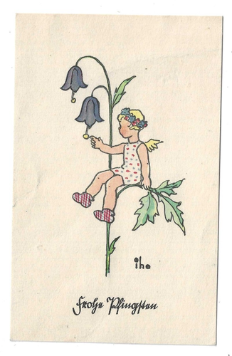 Alte AK v. Pfingsten, ca. 1950, Engel, Blume | eBay.de