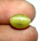 Natural Yellow Chrysoberyl Cat's Eye Cabochon Gemstone 11x8x5 MM Oval ...