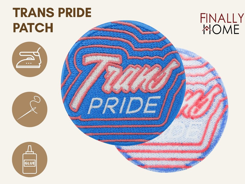 Trans Pride LGBTQ Patch zum Aufbügeln | Regenbogen Patches, DIY Pride ...