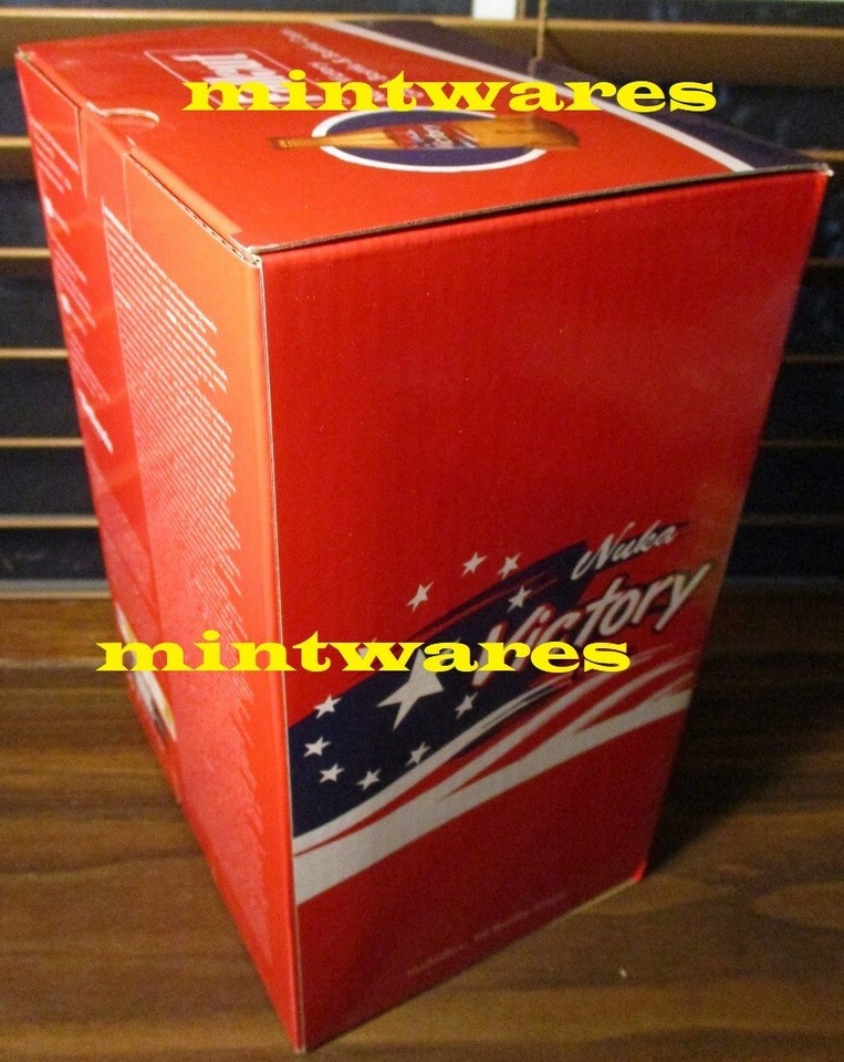 Fallout Nuka Cola Victory Glass Rocket Bottle & 10 Caps Replica ...