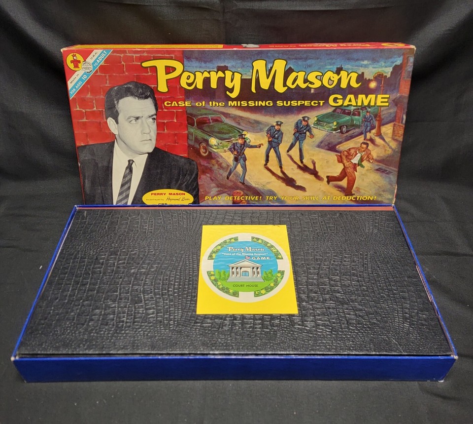 Vintage HTF Perry Mason Board Game Transogram 1959 - Excellent | eBay