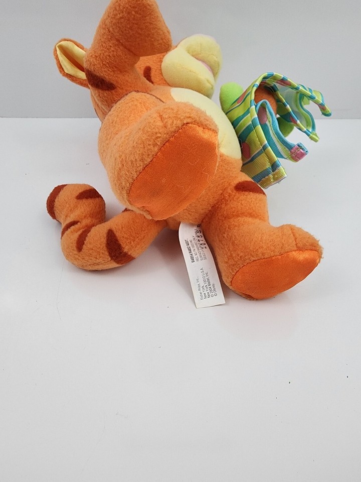 Disney My First Tigger Plush Baby Rattle Toy Winnie The Pooh 10” w/Frog ...