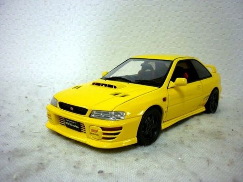 AutoArt Subaru Impreza WRX Type R STI Version 1/18 Mini Car Yellow GC8 ...