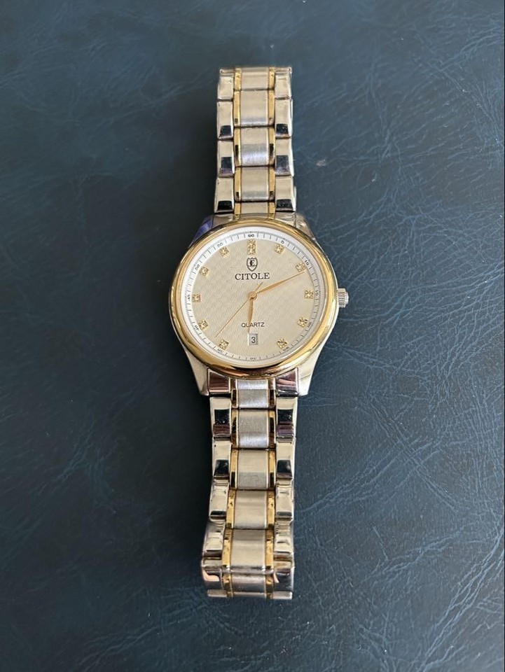 Citole Gold Silver Men'S Watch | eBay