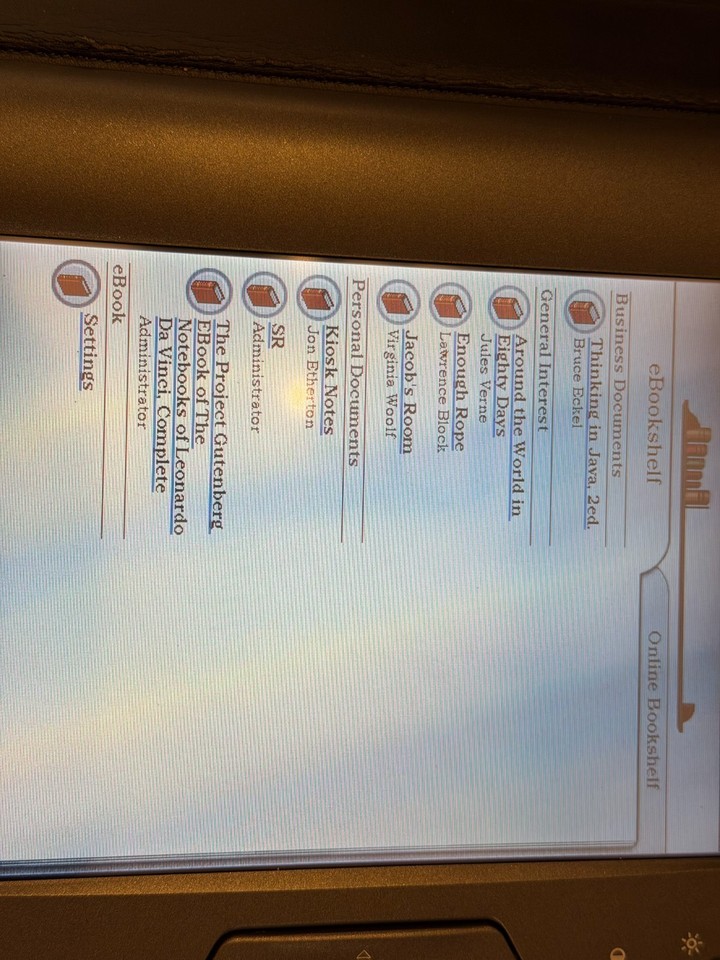 RCA REB1200 E-book reader, black, 5x7 inch color LCD screen, use stylus ...