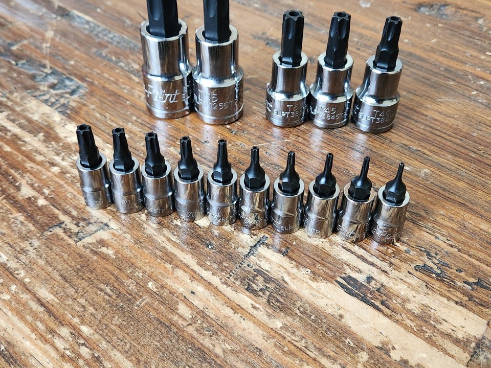 Blue Point Tools 15pc Tamper Resistant TORX STAR Socket Set T6-T60 NEW ...