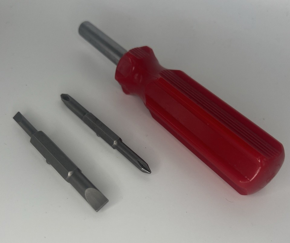 4-in-1 Flathead Slotted & Phillips Reversible Screwdriver Nut Driver ...