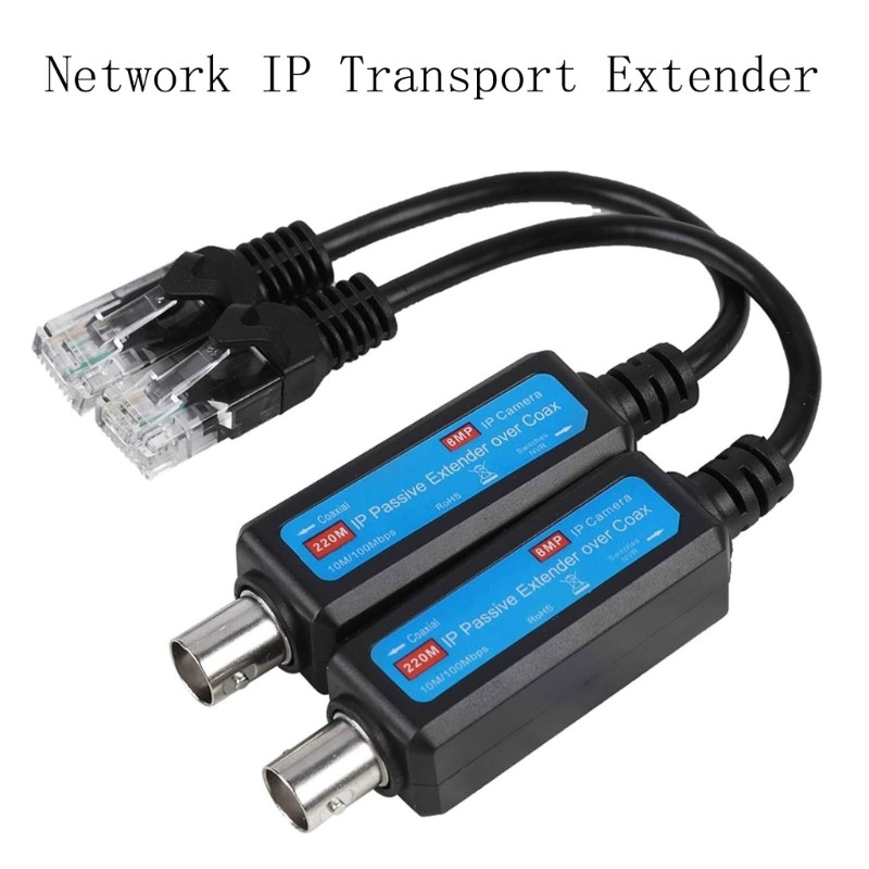 Ethernet Over Coax Adapter Passive IP Networking Coaxial Transmitter ...