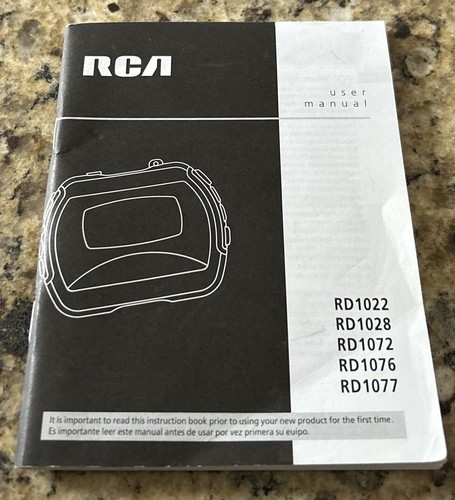 RCA LYRA DIGITAL AUDIO PLAYER USER MANUAL. RD 1022,1028,1072,1076,1077 ...