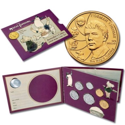 2008 RAM The Magic Pudding UNC Baby 6 Coin Mint Set + Medallion Folder ...