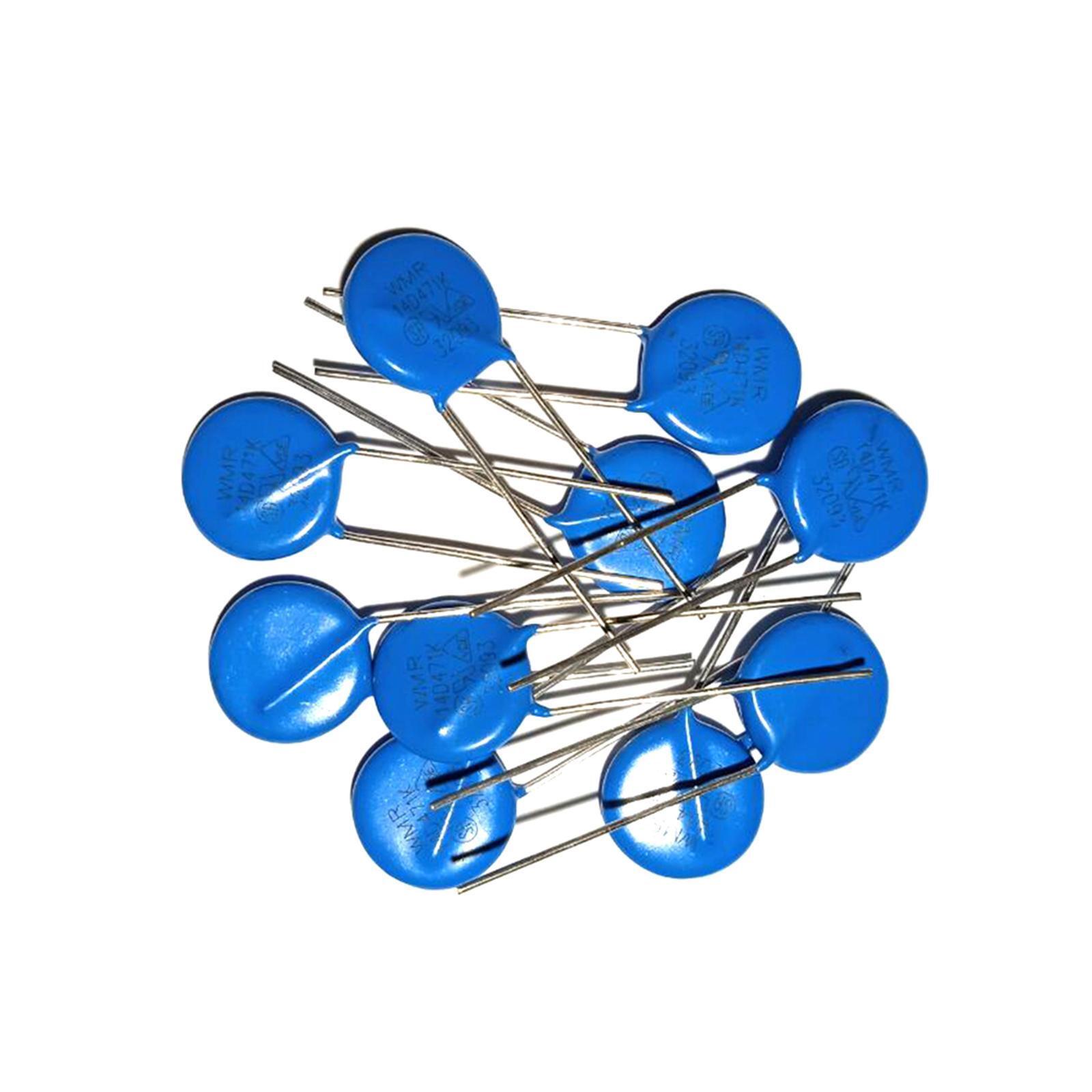 10Pcs 14D471K Radial Lead Disc Varistors for Coupling Electronic ...