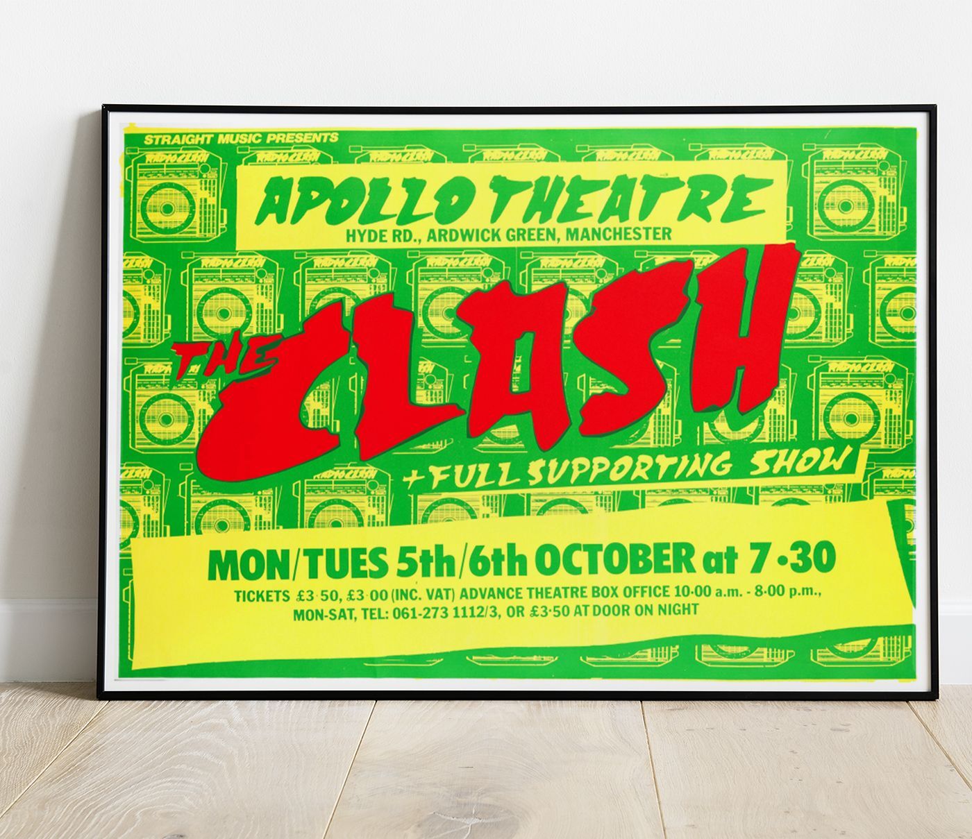 The Clash 1981 Manchester Apollo Tour Poster - Live Up To 36" | eBay