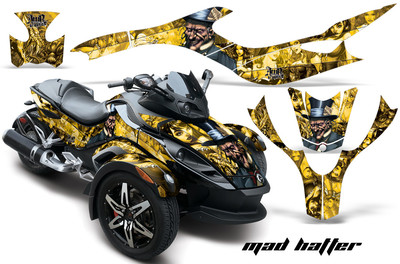 Roadster Graphic Decals Stickers For Can-Am BRP RS Spyder Trike HATTER ...