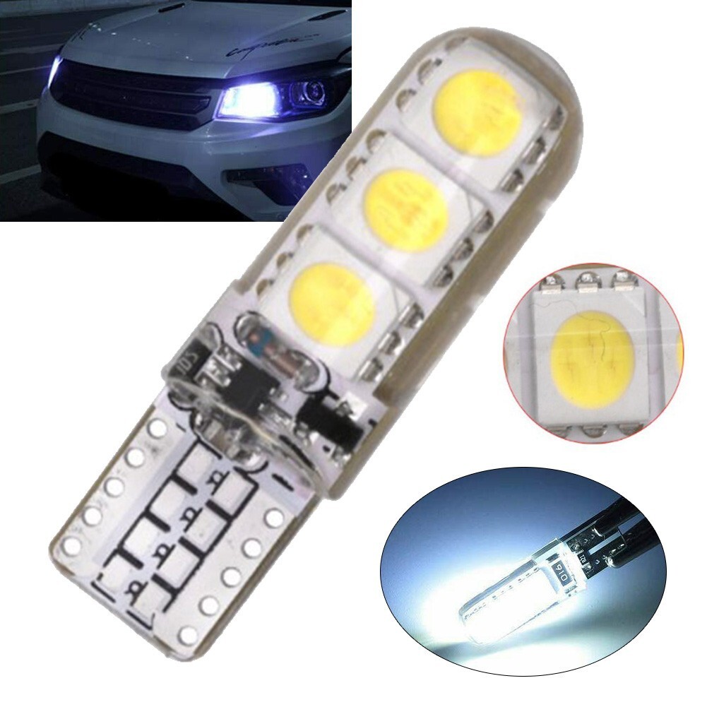 Effortless 2X Car LED T10 5050 6SMD White Width Indicator Light Easy to ...