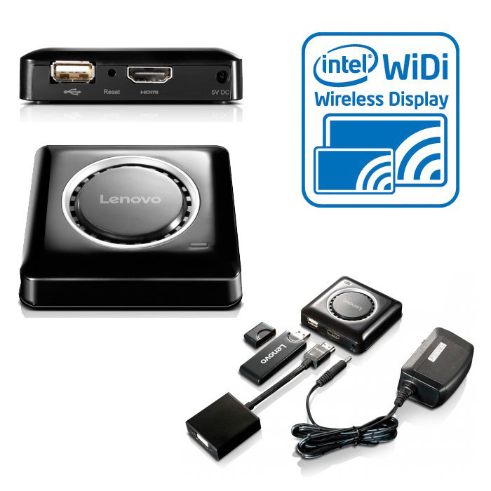 Lenovo Pro WiDi Wireless Display TV HDMI Adapter Miracast Stream PC ...