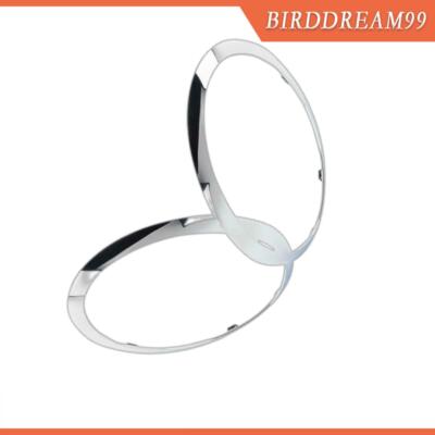 Left & Right For F55 F56 F57 MINI Cooper Headlight Trim Ring SetChrome ...