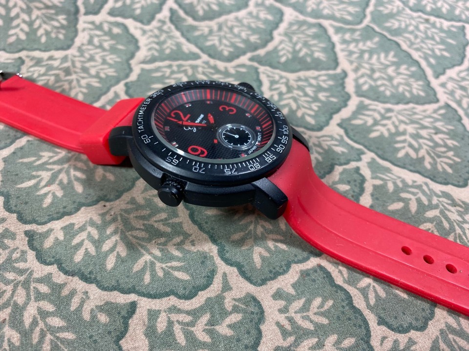Geneva Mens Quartz 55mm Tachymeter Watch | eBay