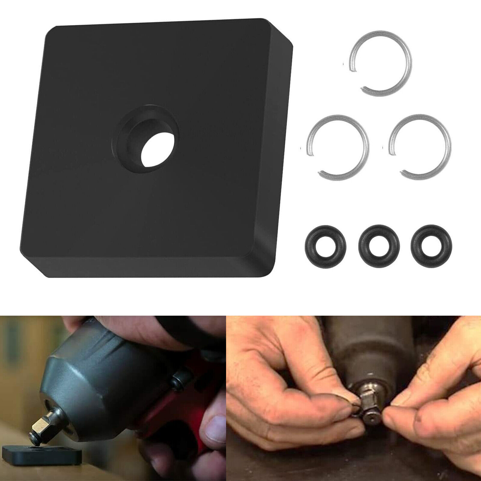 3/8"Impact Wrench Retaining Ring Clip with O-Ring Compatible with ...