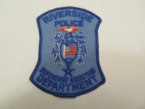 New Jersey Riverside Police Patch Old Cheese Cloth | eBay