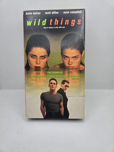 Wild Things Vhs 1998 Thriller Movie Neve Campbell Kevin Bacon Matt ...