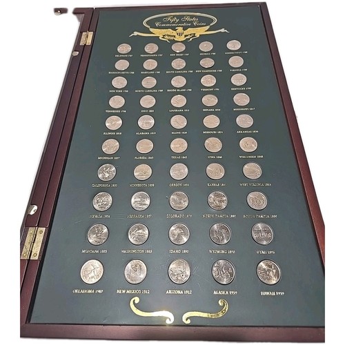 50 USA State Commemorative Quarter Collection Set 1999-2008 in Display ...