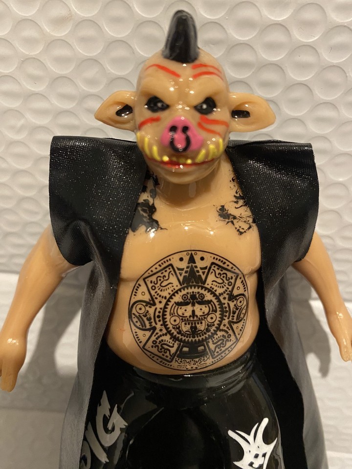 Puerquiza Extrema Pig Destructor Wrestler 7in Action Figure Mexican Toy ...