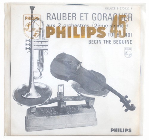FRANCOIS RAUBER & ALAIN GORAGUER FR 1962 BIEM JUKEBOX ENCART philips ...