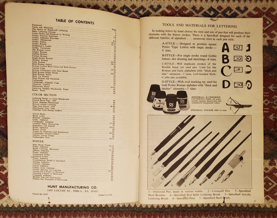 VINTAGE SPEEDBALL ARTIST SET, UNUSED FULL SET & SPEEDBALL TEXTBOOK-PEN ...