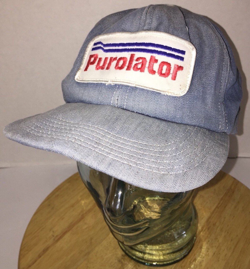 VTG PUROLATOR 80s USA DENIM Hat Cap Snapback Oil Filter Automotive ...