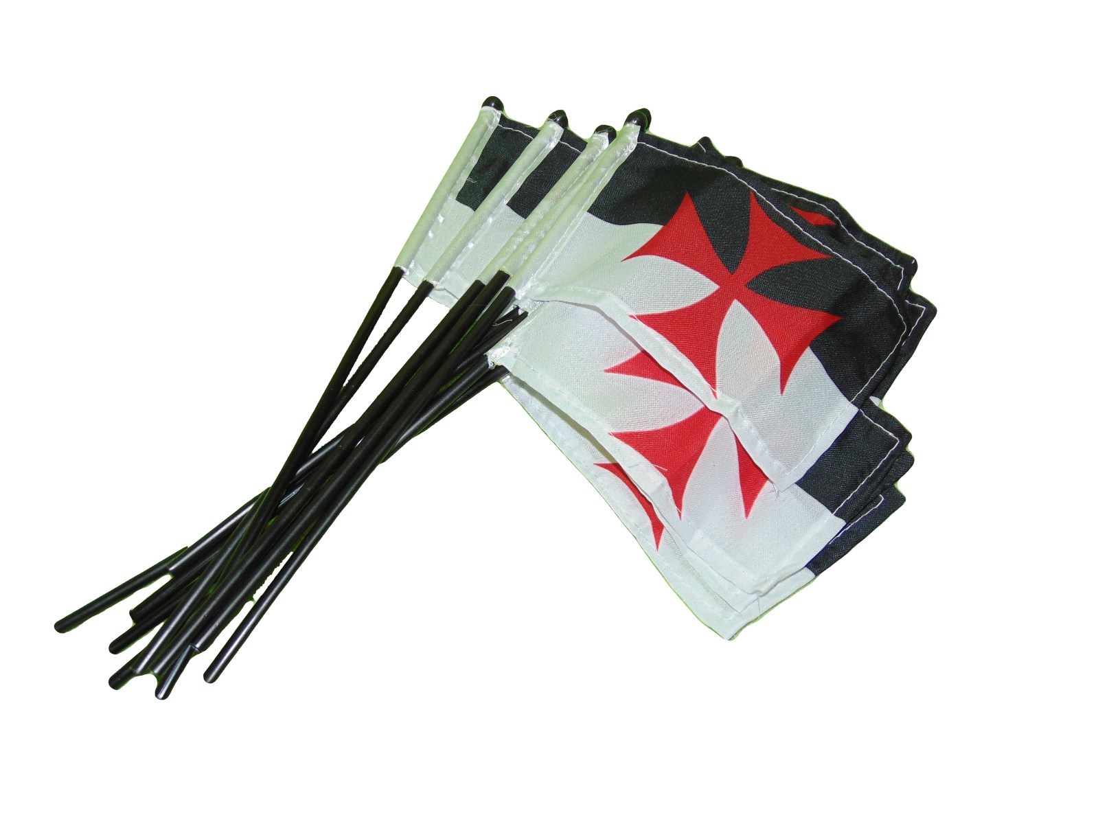 Templar Knights Stick Flags Set of 10 4x6" Polyester Single Sided | eBay