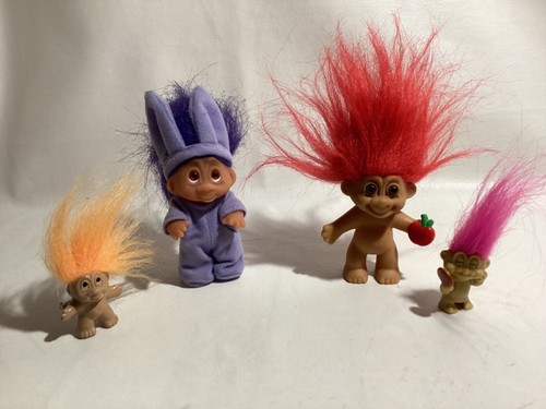 4 Vintage 1990’s Russ / Dam Troll Dolls. Mixed Lot. Variety Of Sizes | eBay