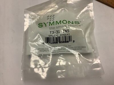 Symmons T3-31 INS Spline Insert- Plastic White 1 square and 1 round | eBay