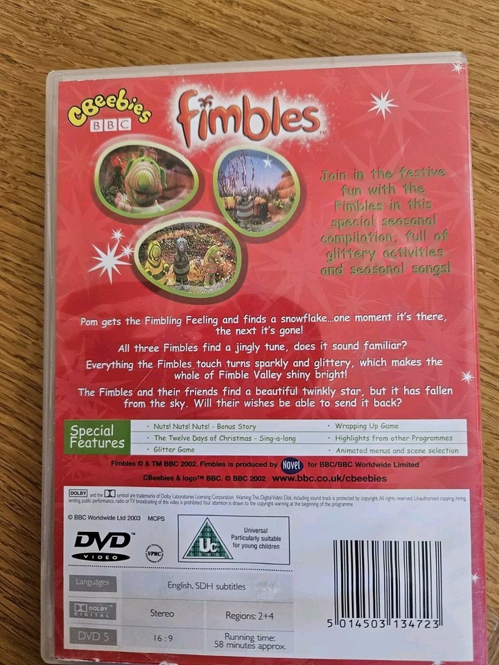 FIMBLES GLITTER , STARS AND SPARKLY THINGS DVD KIDS | eBay