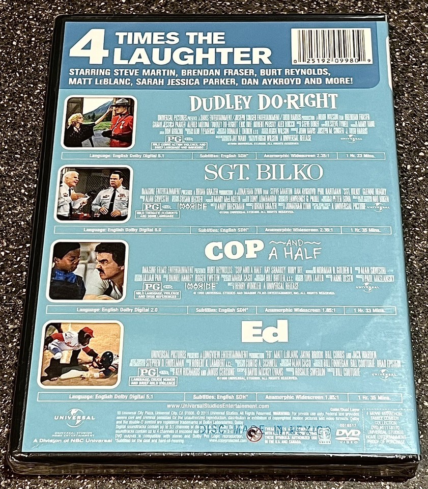 NEW!! 4 Movie Marathon: Family Comedy Collection DVD Set - FACTORY ...