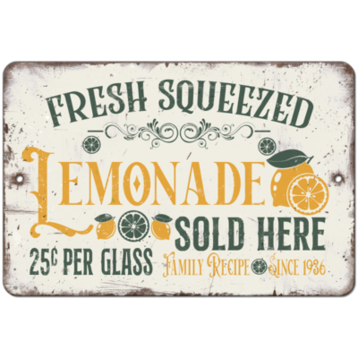 Vintage Lemonade Sign
