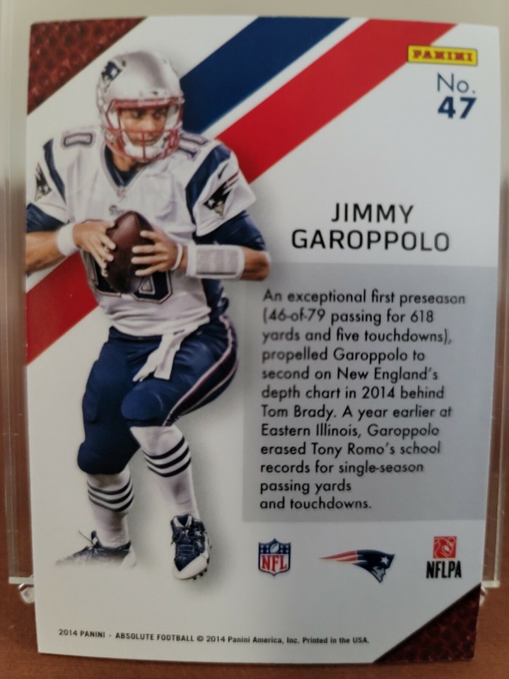 2014 Panini Absolute Hogg Heaven Jimmy Garoppolo Rookie, RC Card #47 | eBay