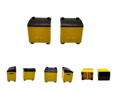 LEGO 76178 Daily Bugle Yellow Garbage Dumpster Trash Bin Set of 2 - NEW ...