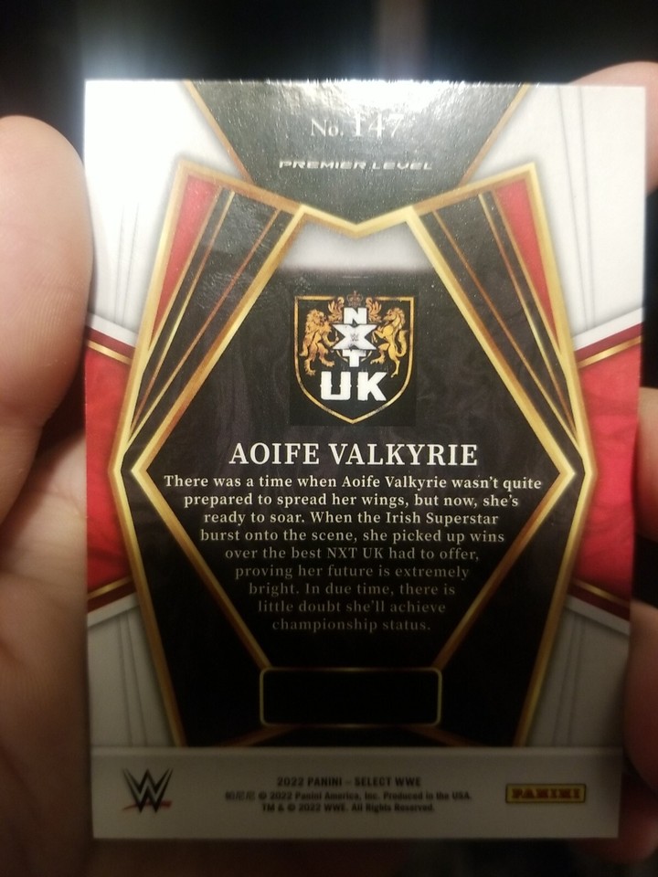Aoife Valkyrie 2022 Panini Select WWE # 147 RC NXT UK Premier Level ...