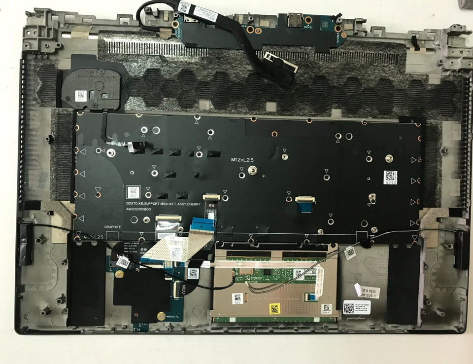 GENUINE DELL ALIENWARE M17 R4 PALMREST US Backlit Keyboard Touchpad ...