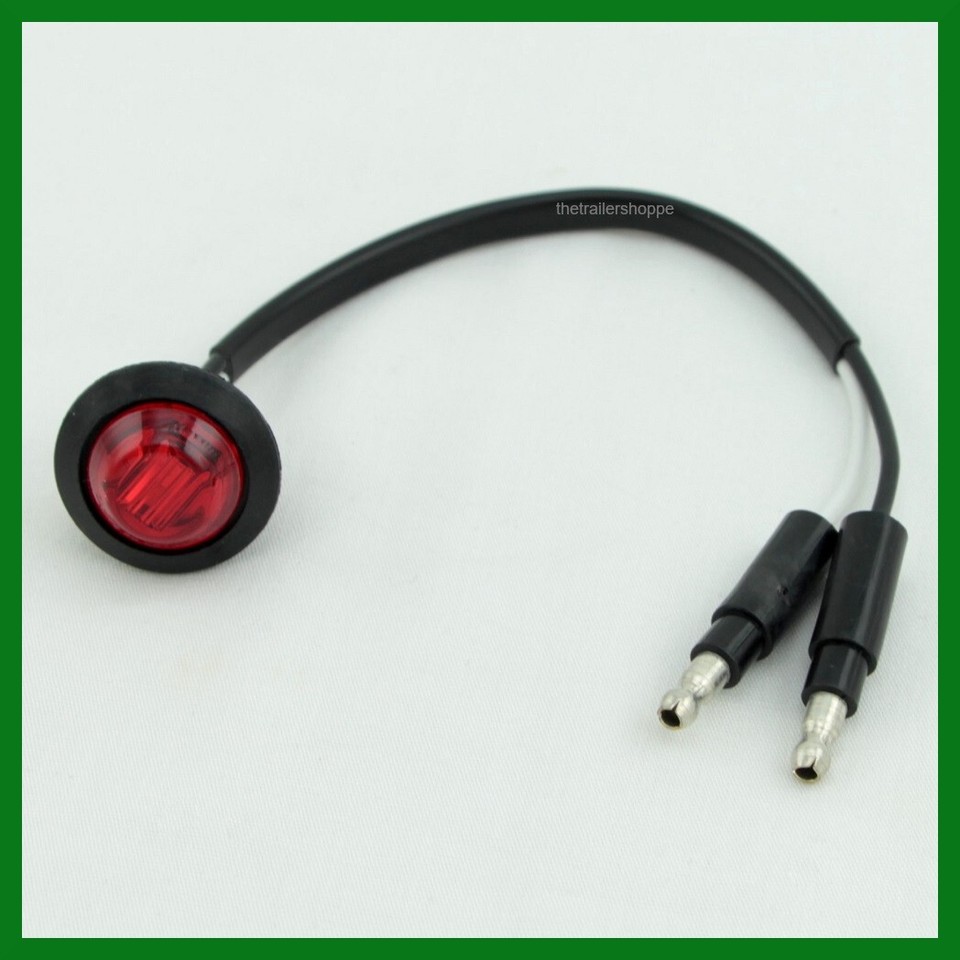 Maxxima 3/4" Side Marker Clearance Penny Light LED Red Lens -10 Pc. | eBay