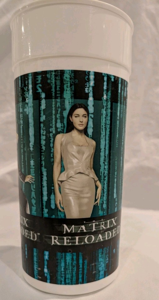 The Matrix Reloaded 2003 Agent Smith Movie Theater Promo Soda Cup 8 ...