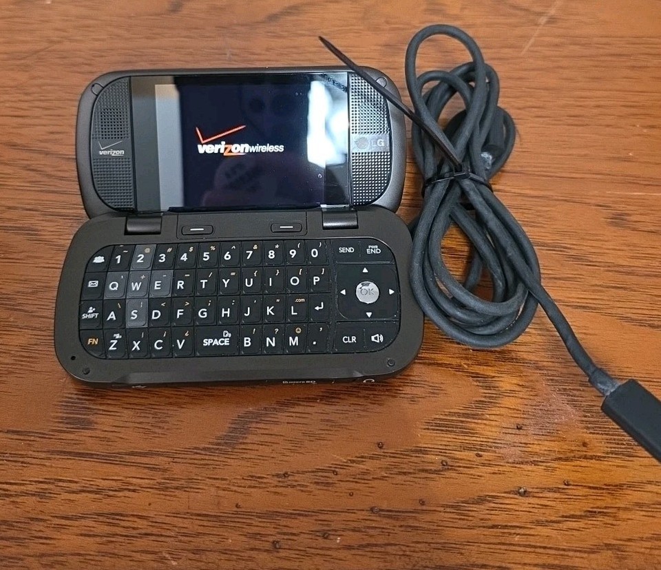 Vintage Verizon LG Octane (LG-VN530) Flip Keyboard Cell Phone Tested ...