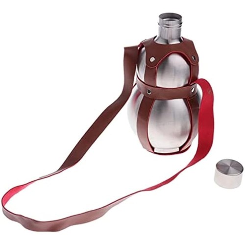 16 Oz Stainless Steel gourd Wine Flask Bottle Flagon Kettle Outdoor ...
