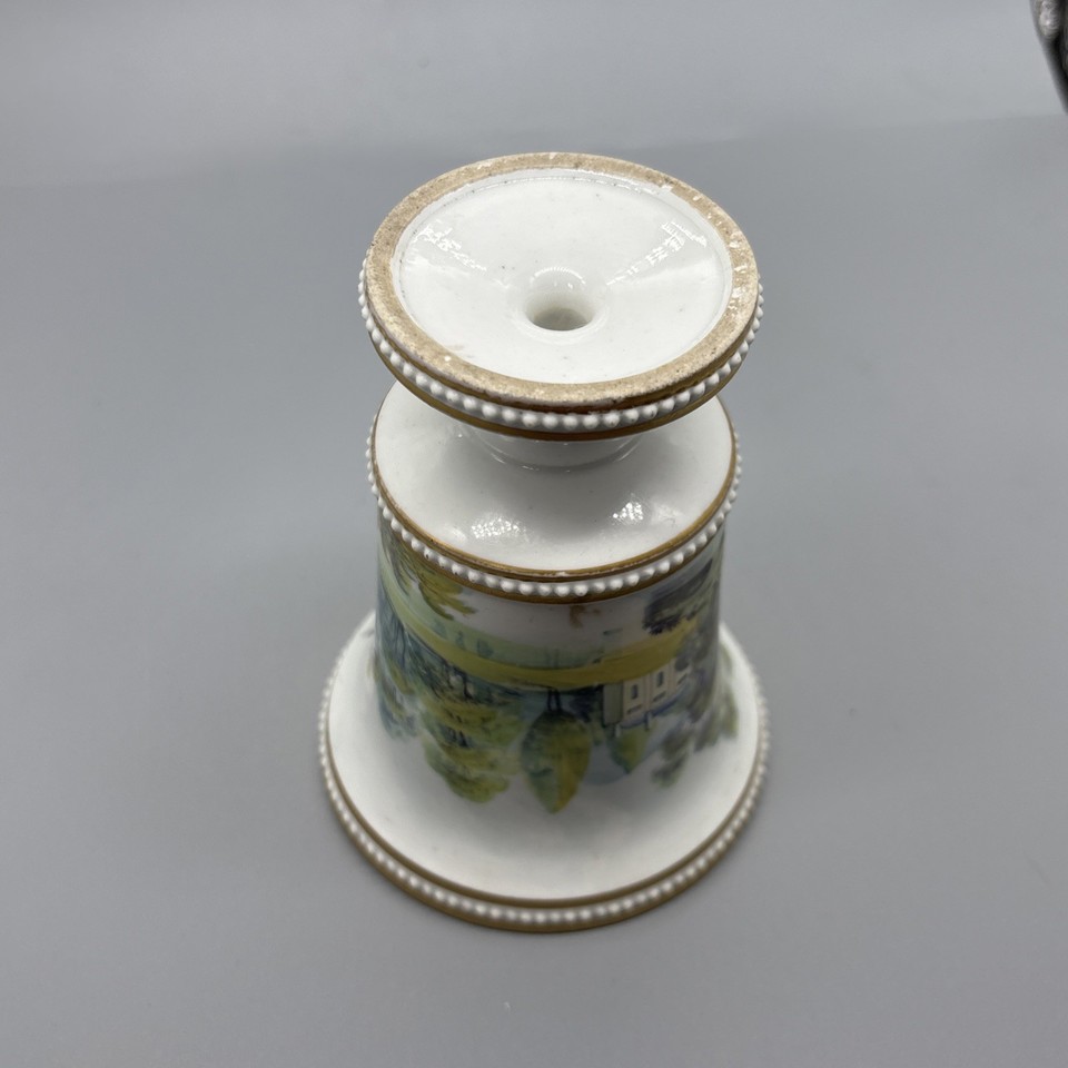 A Rare Antique Georgian Spode Porcelain Hand Painted Spill Vase c.1810 ...