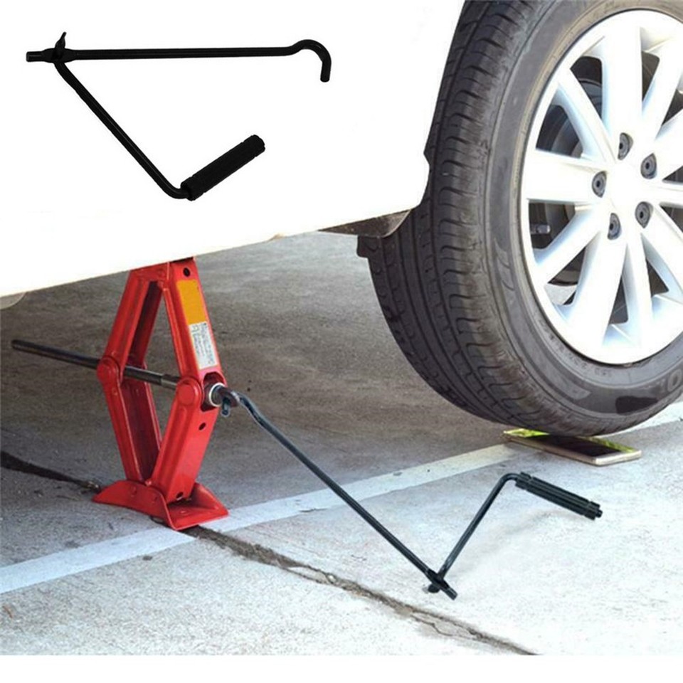 2 Pcs Foldable Jack Rocker Replacement Car Hand Tool Pole Lever Handle ...