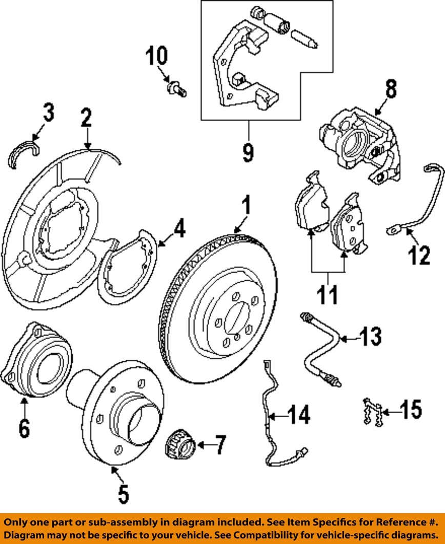 Genuine OEM Rear Disc Brake Pad Set for BMW 34216768471 X5 X6 for sale ...
